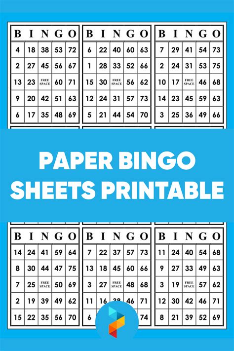 10 Best Paper Bingo Sheets Printable Pdf For Free At Artofit