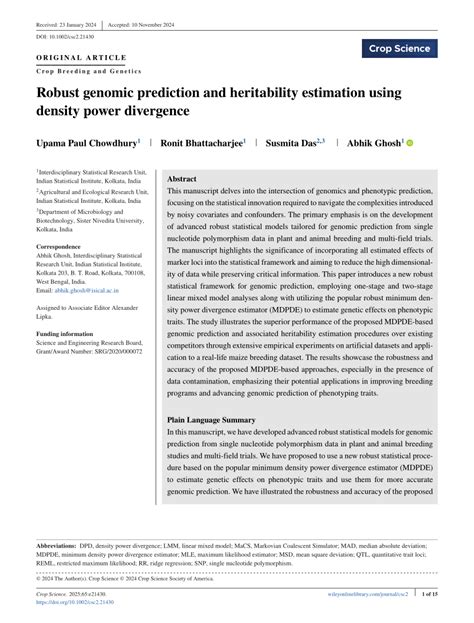 Robust Genomic Prediction And Heritability Estimation Using Density