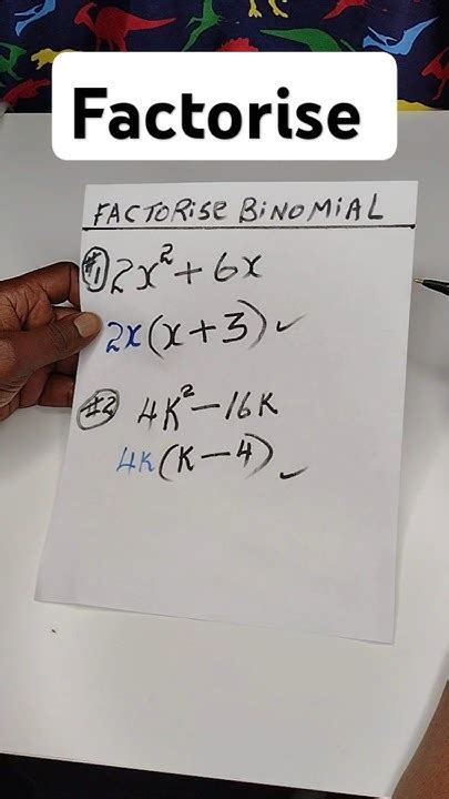 Factorise Binomial Math Mathtricks Education Howtosolvemathspuzzles