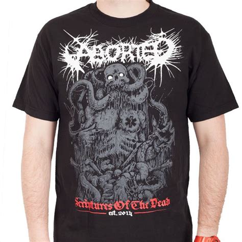Aborted Scriptures T Shirt Aborted Band Tshirts T Shirt Shirts