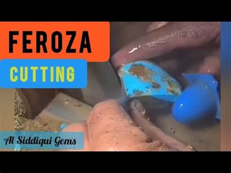 Rock Turquoise Cut In Beautiful Shape Turquoise Cutting Youtube