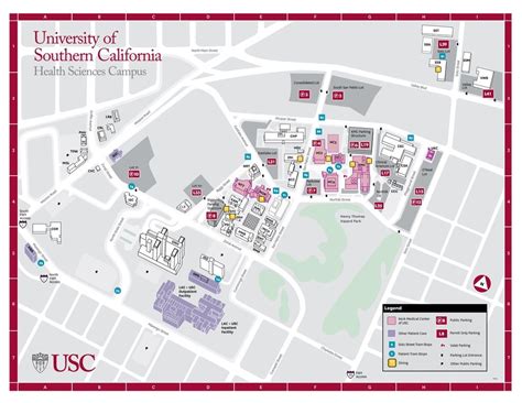 Usc Campus Map Printable