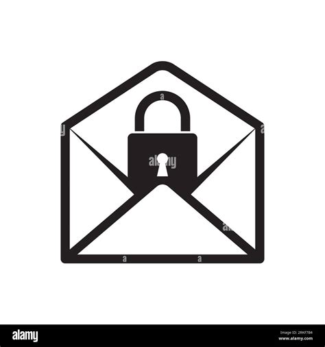 Secure Mail Icon Pin Code Envelope New Password Vector Icon Isolated On White Background