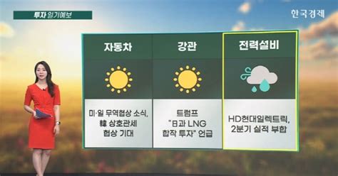 투자 일기예보 수출·실적·주가 삼박자전력株 호실적에 전력질주
