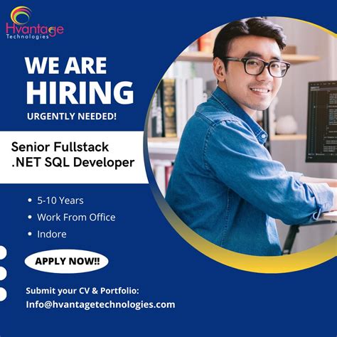 seniorfullstackdotnetsqldeveloper sqldeveloper fullstackdeveloper… hvantage technologies