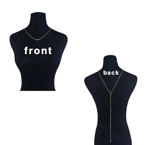 Women Long Necklace Body Sexy Chain Bare Back Fruugo Uk