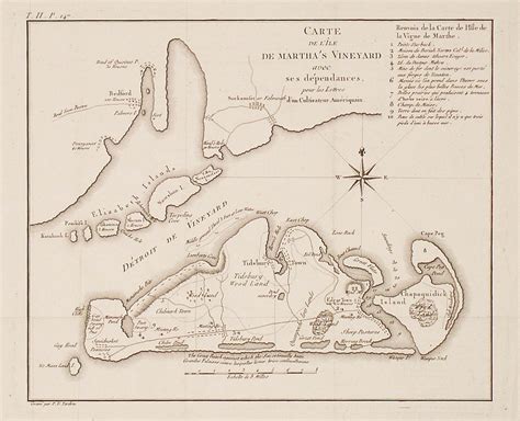 Early Map Of Marthas Vineyard Rare And Antique Maps