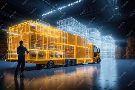 Premium Ai Image A Businessman Looking At The Virtual Interface Panel