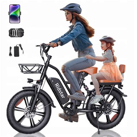 Ridstar Fm001 Electric Bike 1000w 48v 156ah 20x4 Inch Fat Tire Max