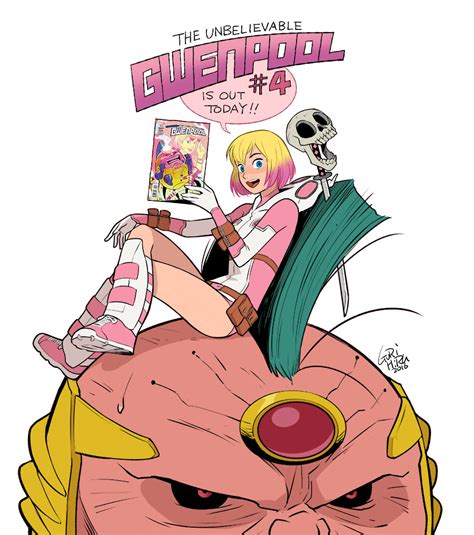 Gwenpool And Modok Marvel Drawn By Gurihiru Danbooru