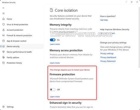 Enable Or Disable System Guard Secure Launch For Firmware Protection In