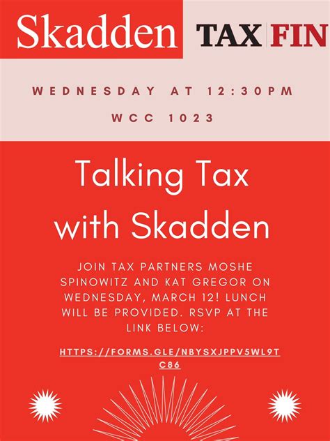 Talking Tax With Skadden Harvard Law School Harvard Law School