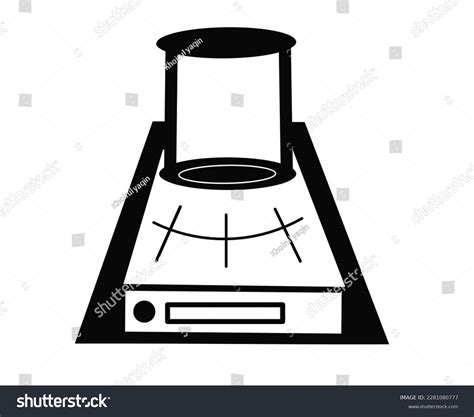Analytical Balance Scale Laboratory Chemistry Vector Stock Vector Royalty Free 2281080777