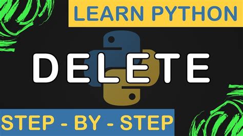 Delete Object Or Properties In Python Python Step By Step 15 Youtube