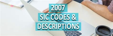 2007 SIC Codes And Descriptions Whichlist2 Business Data List Brokers