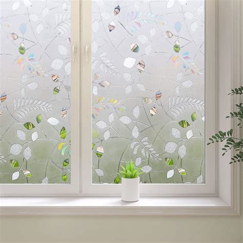 Window Privacy Film Decorative Stained Glass Window Film Frosted
