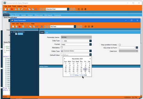 Using A Formula For Baq Parameter Default Value Kinetic Erp Epicor User Help Forum