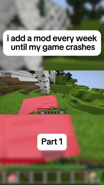 I Add A Mod Everyday Until My Game Crashes Minecraft Gaming Mods Youtube