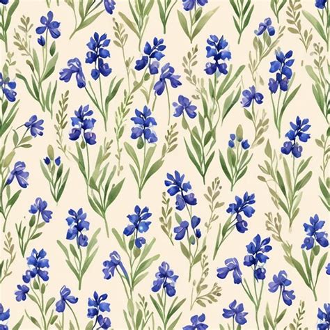 Small Flowers Pattern Design Premium Ai Generated Image