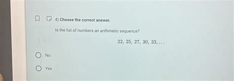 Solved 4 Choose The Correct Answer Is The List Of Numbers An