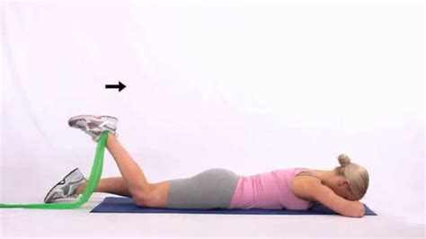 Hamstring Curl With Band Youtube