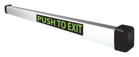 SDC Push To Exit Bar Push To Exit In Width Aluminum LY MSB V Grainger