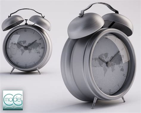 알람 시계 B 3d 모델 20 C4d 3ds Fbx Unknown Obj Free3d