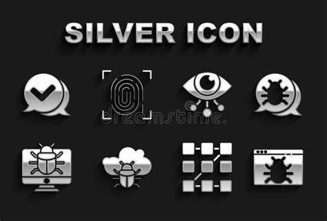 Set System Bug On A Cloud Graphic Password Protection Monitor Eye