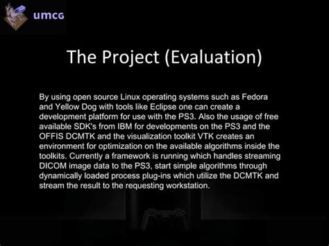 Running Dicom Visualization On The Cell Ps3 Rsna Poster Presentation Ppt