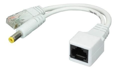 Cabo Adaptador Poe Injetor Separador Macho Femea Branco Shopee Brasil