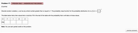 solved discrete random variable x can be any whole number