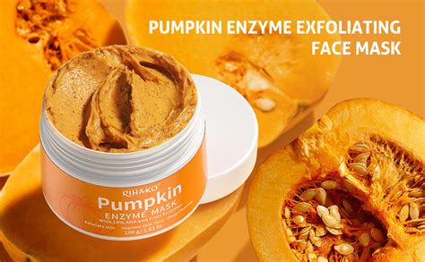 Rihako Pumpkin Enzyme Exfoliating Mask Facial Exfoliants Mask For