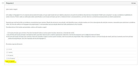 Algoritmos e Lógica de Programação Atividade Objetiva Algoritmo e Logica de Programacao