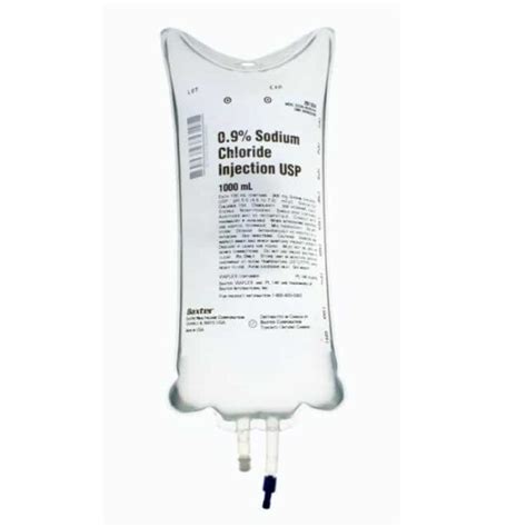 Baxter Normal Saline 1000 Ml Iv Bags Each Dental Ed Sedation Specialists