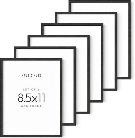 Haus And Hues Certificate Frames Set Of 6 Black Picture