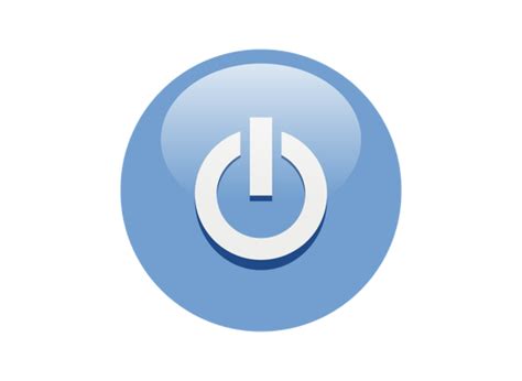 푸른 전원 버튼 벡터 그래픽 공용 도메인 벡터