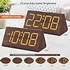 Dreamsky Wooden Digital Alarm Clocks For Bedrooms