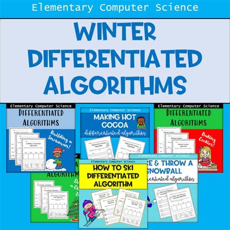 Elementary Computer Science Unplugged Winter Differentiated Algorithms