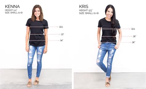 Size Guide Model Measurements Cents Of Style