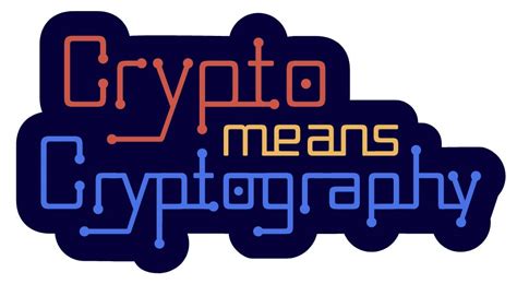 Crypto Means Cryptography By ₿logging₿itcoin