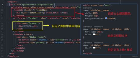 自定义element plus的弹框样式 elementplus dialog样式 csdn博客