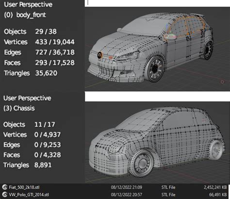 Why Is My Stl Export So Big The First Model Has More Than 4x The Faces And Was Small Enough Of