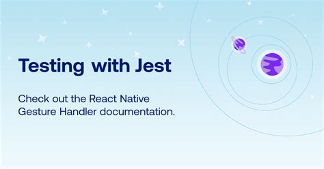 testing with jest react native gesture handler