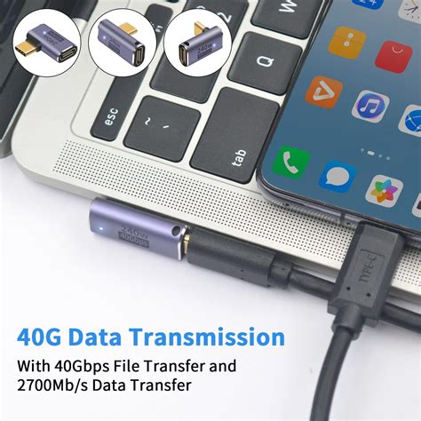 Duttek 90 Degree Usb C Adapter 240w Pd Male To India Ubuy