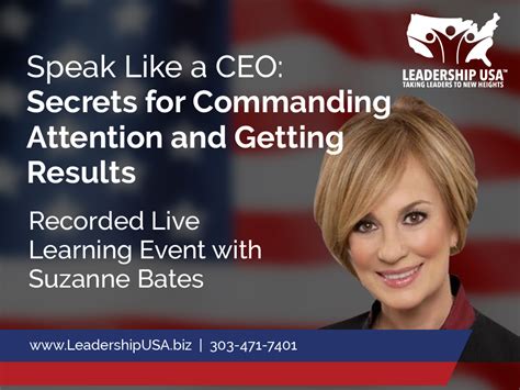 Speak Like A Ceo Secrets For Commanding Attention And Getting Results