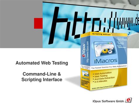 Ppt Automated Web Testing Command Line And Scripting Interface
