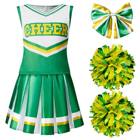 Cheerleader Costume For Girls Cute Cheerleading Outfit Cheer Uniform