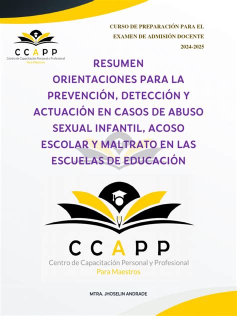 Protocolos De Actuación Ante Casos De Abuso Sexual Infantil Acoso