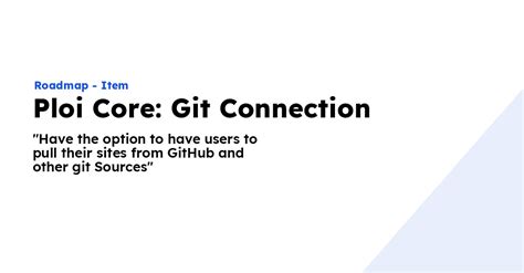 Ploi Core Git Connection Ploi Roadmap