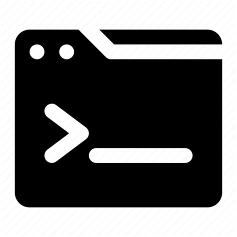 terminal console programming coding command line icon download on iconfinder